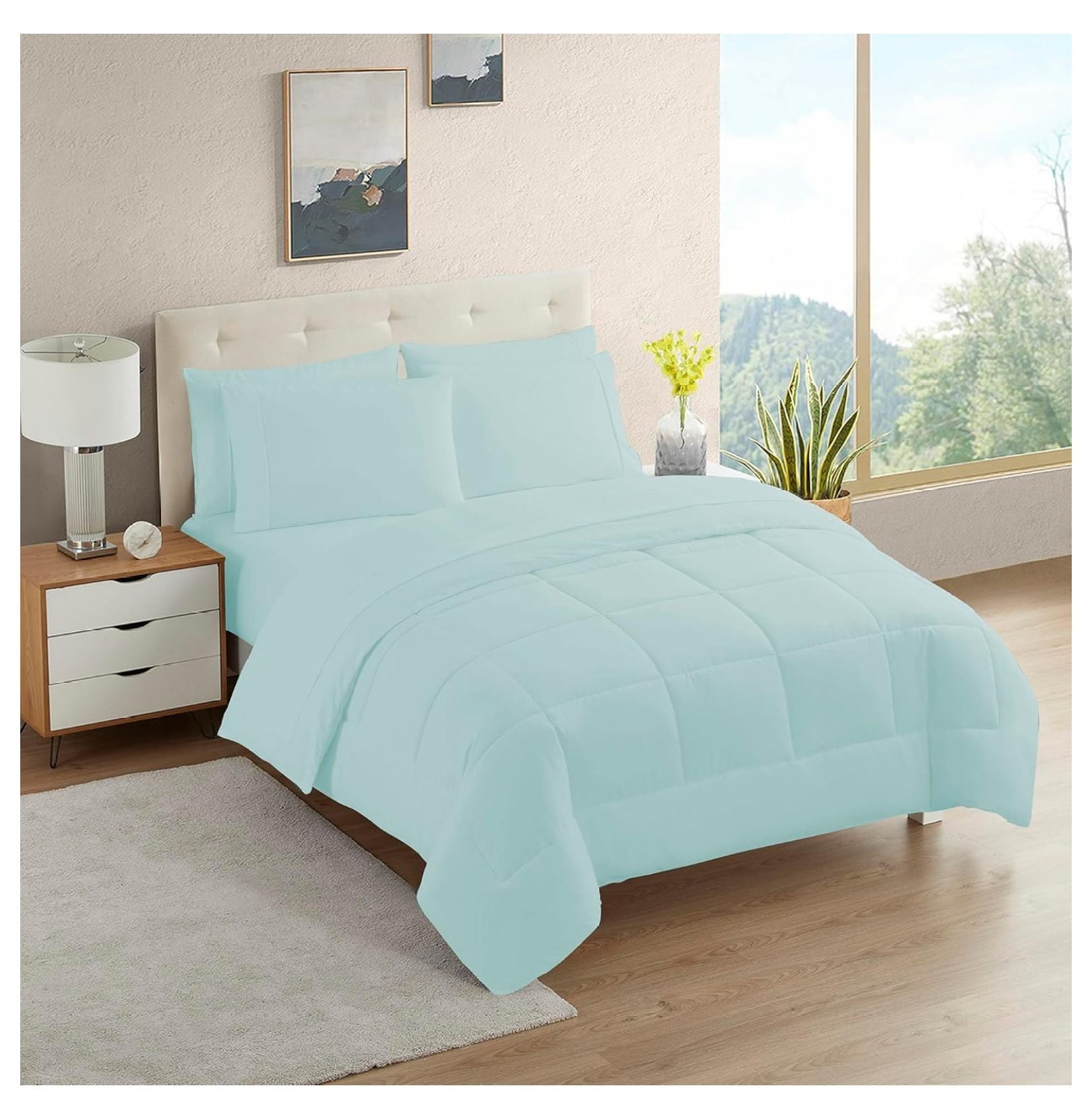 RV Short Queen Comforter Set for RV Camper - Comforter Set with Fitted ...