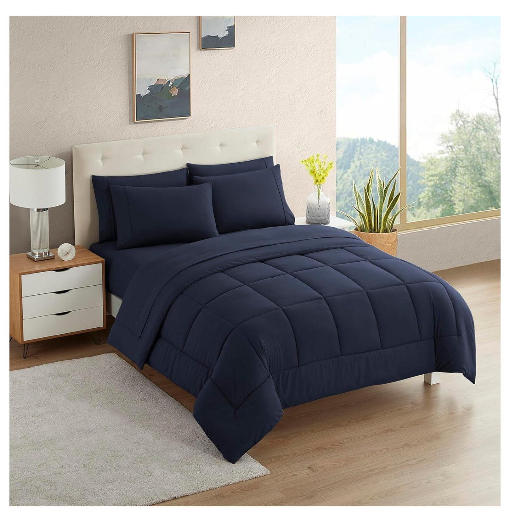 RV Short Queen Comforter Set for RV Camper - Comforter Set with Fitted ...