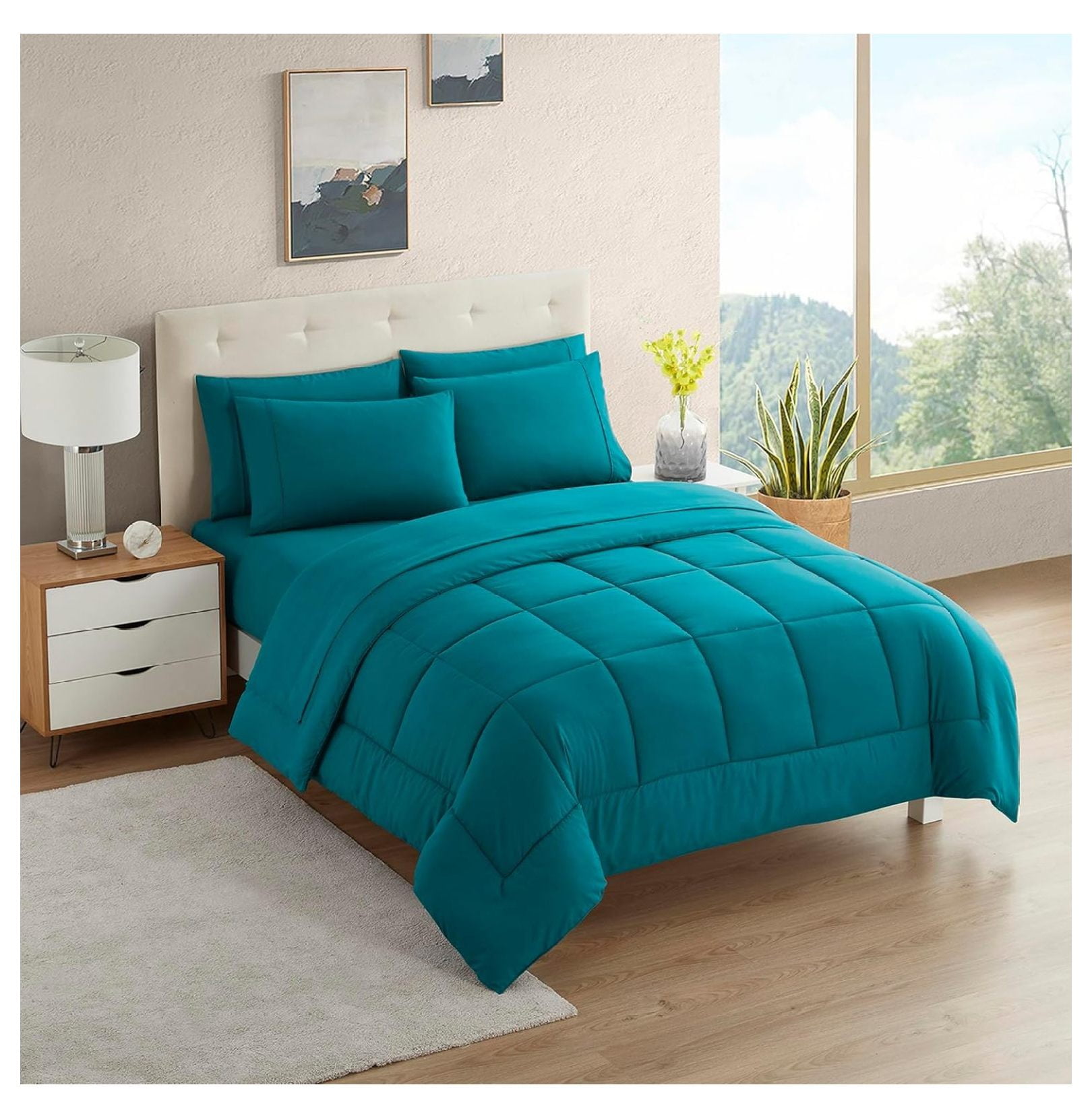 RV Short Queen Comforter Set for RV Camper - Comforter Set with Fitted ...