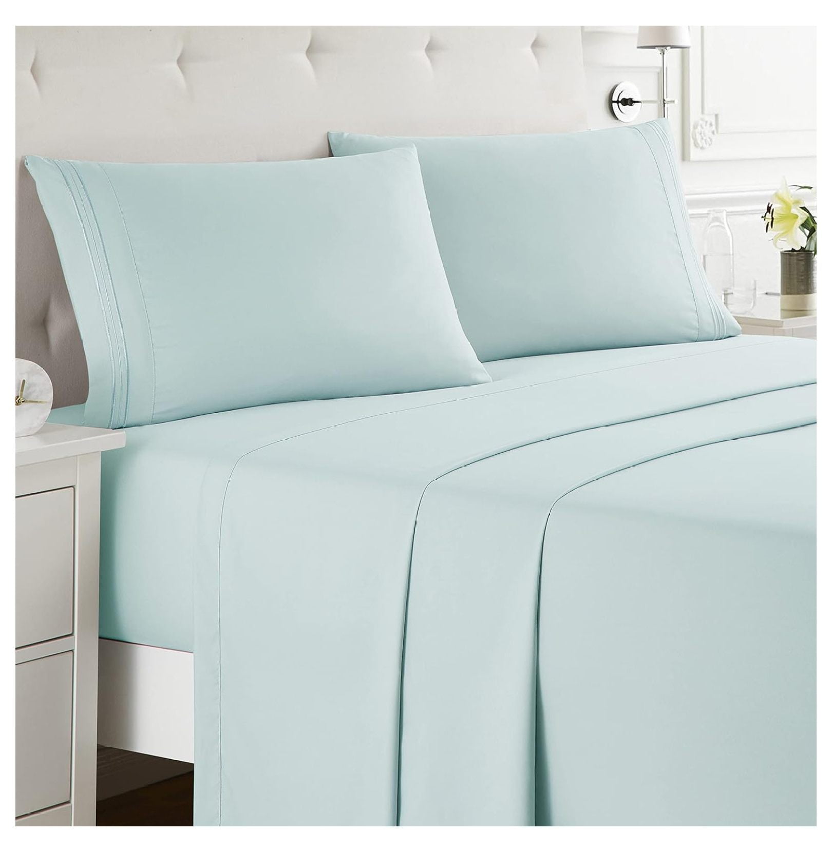 RV Short Queen Sheets Set - 4 Piece Bed Sheets for RV Queen Size Bed ...