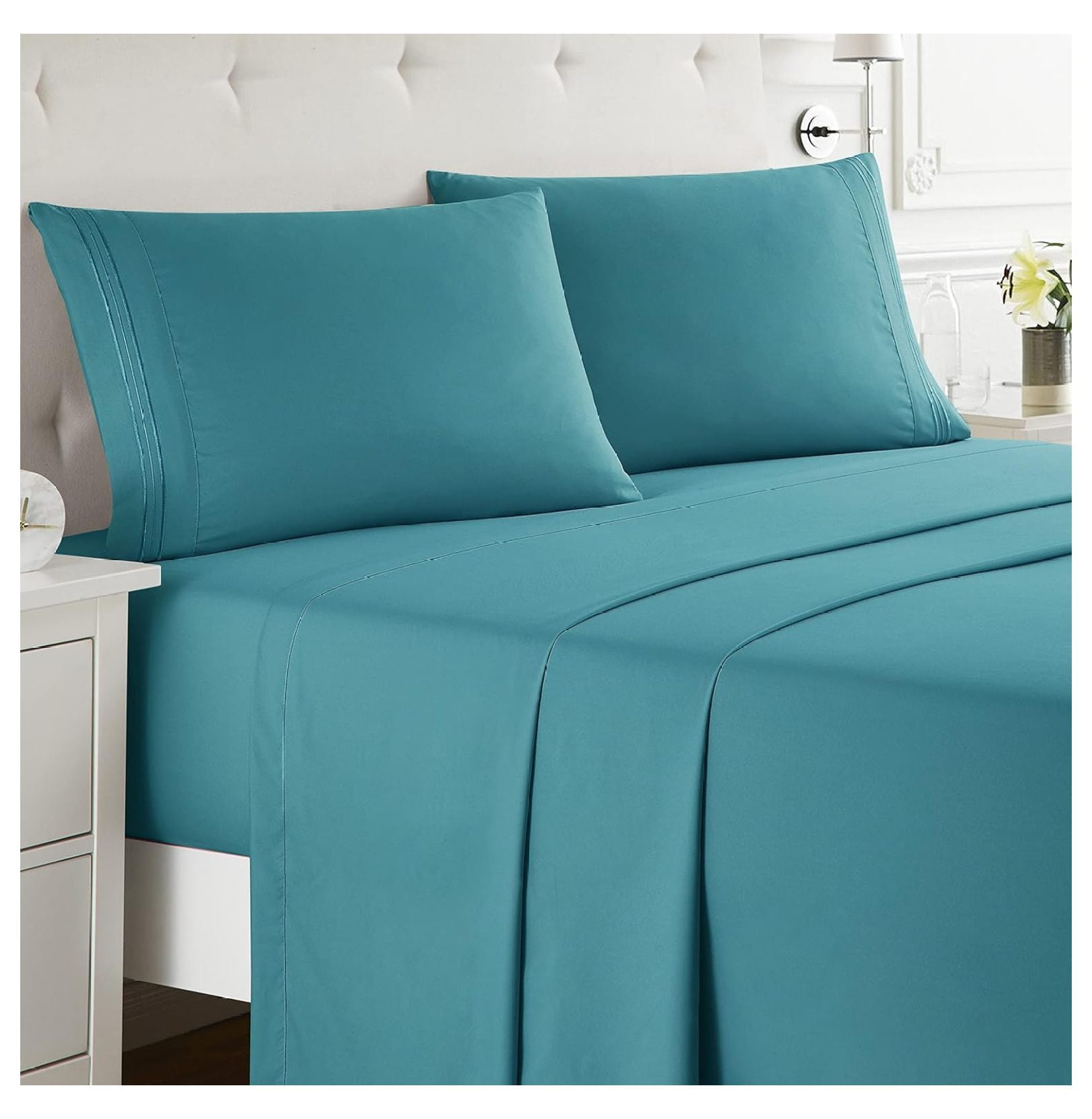 RV Short Queen Sheets Set - 4 Piece Bed Sheets for RV Queen Size Bed ...