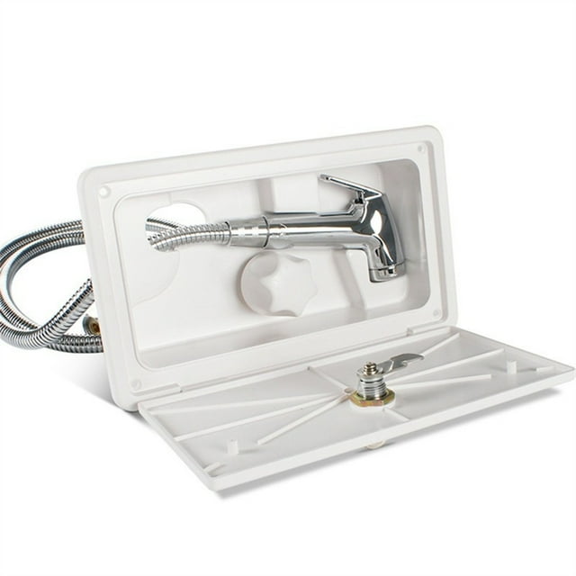 RV Shower Box Kit With Lock-Includes Shower Faucet, Shower Hose, Shower ...