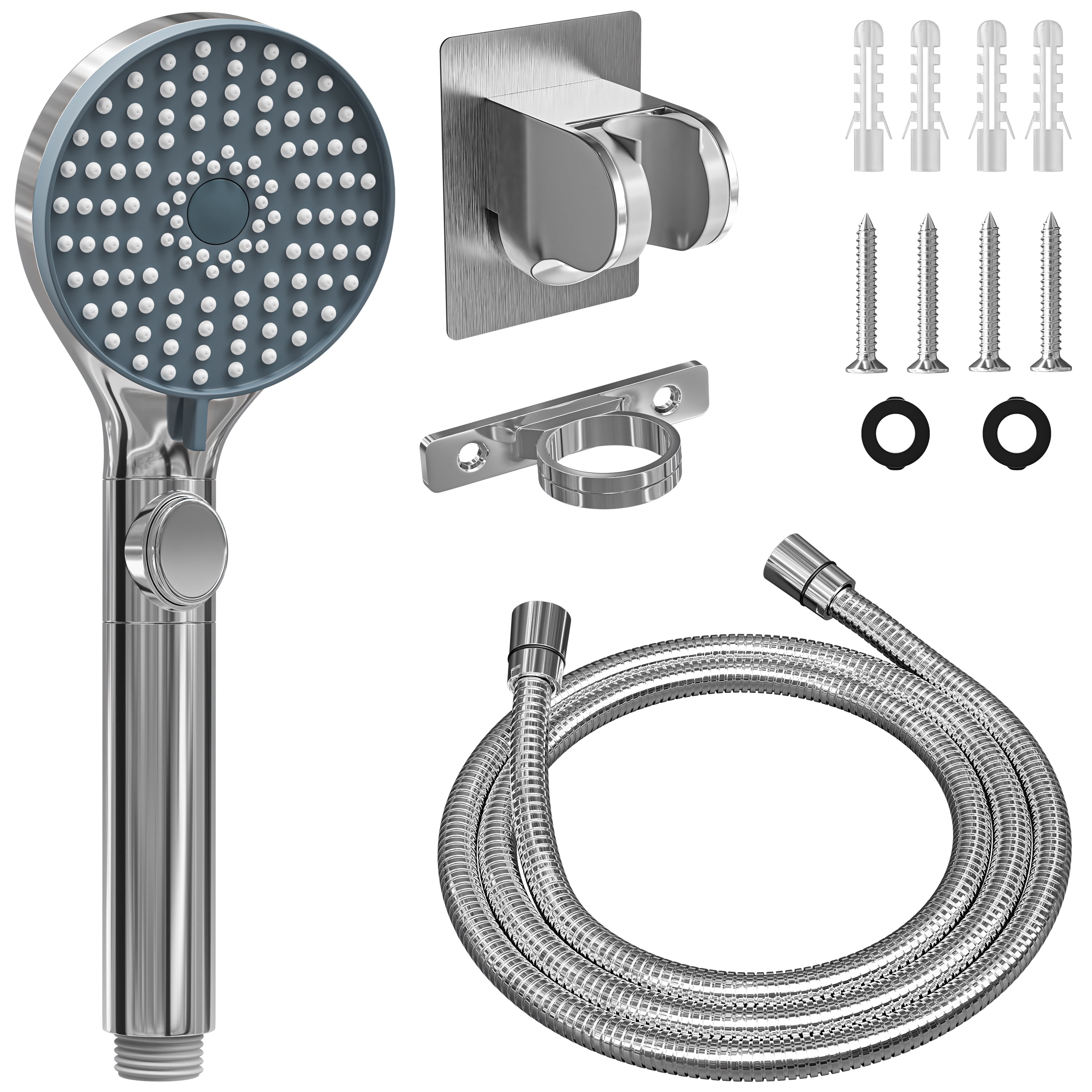 RV Shower Head with Hose ABS Outdoor RV Shower Hose Kit Replacement ...