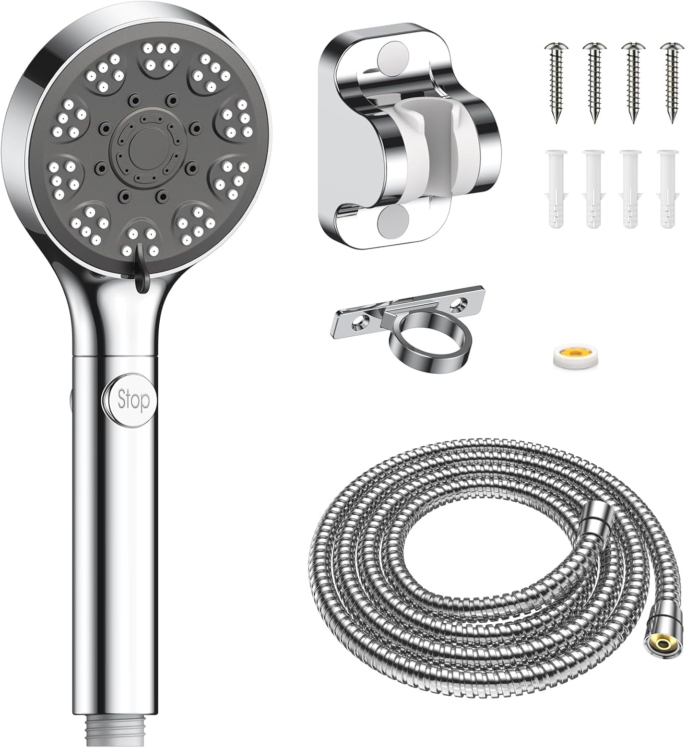 RV Shower Head with Hose, High Pressure Handheld Shower Head with On ...