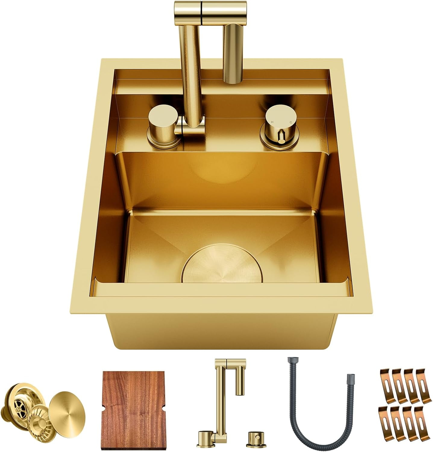 RV Sink 12 x 17 Inch Undermount Bar Sink Premium Stainless Steel RV ...