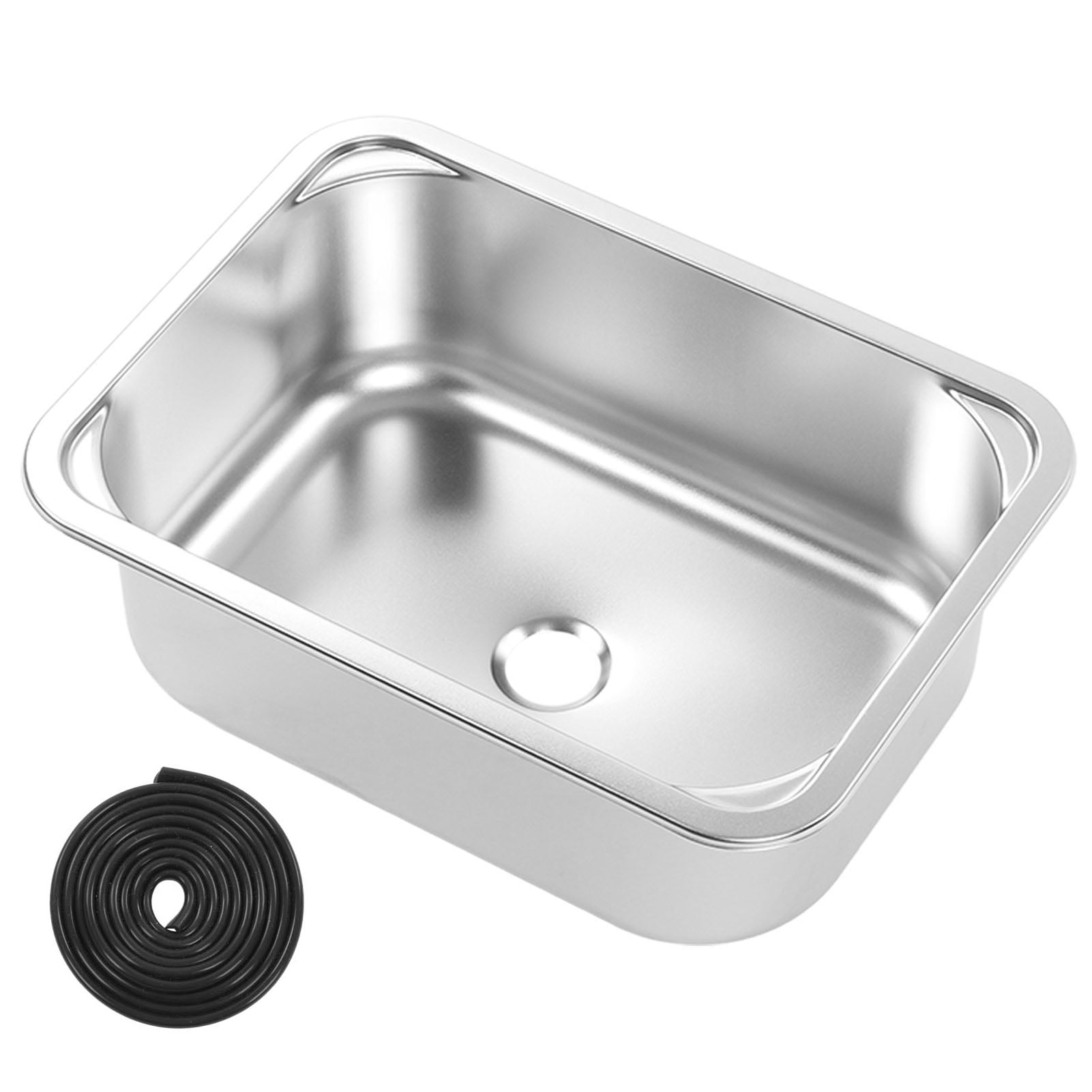 RV Sink Square 345x245x136mm 304 Stainless Steel Flush Mounted Hand ...