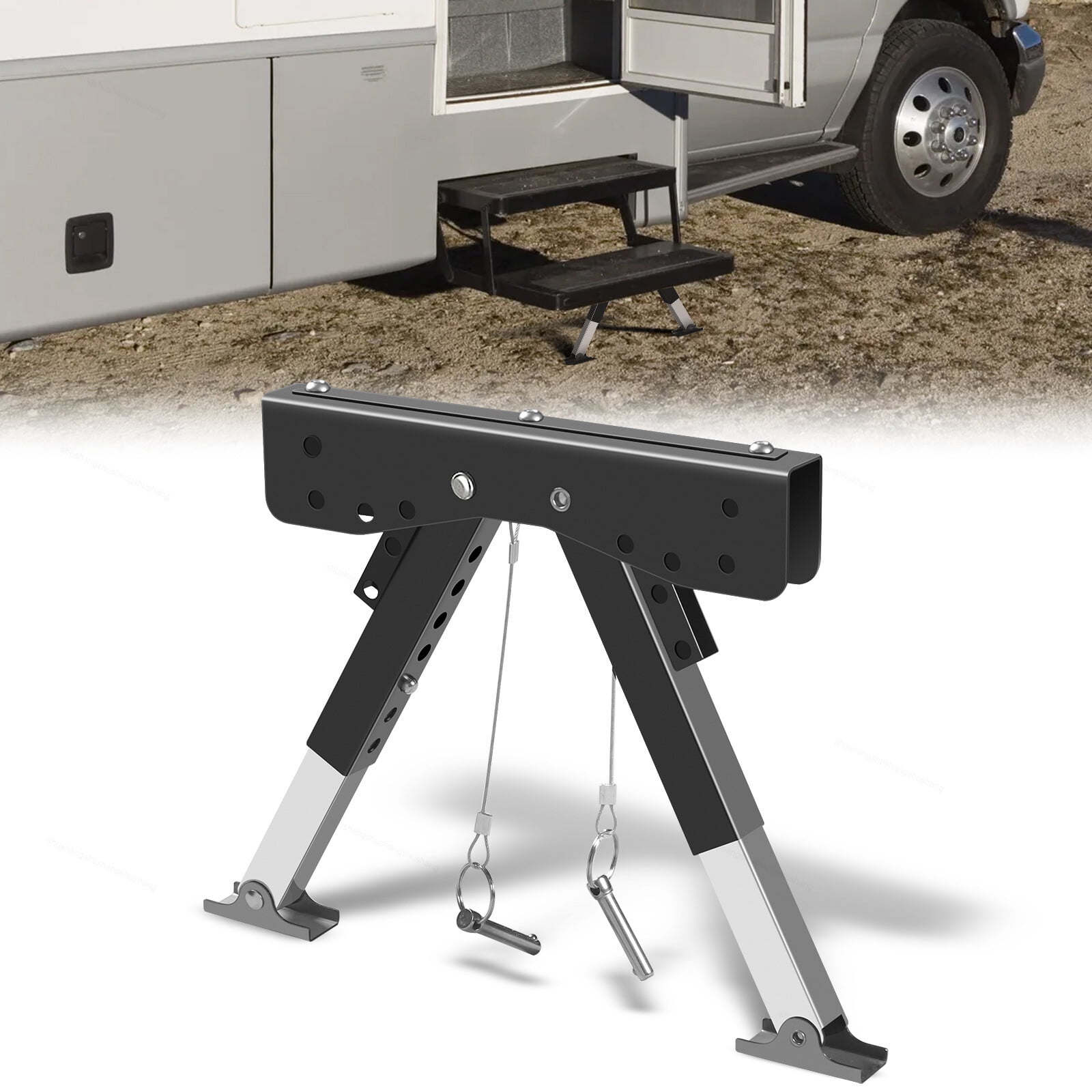 RV Step Stabilizer Kit 2.8" to 11.4" For Travel Trailers & Motorhomes ...