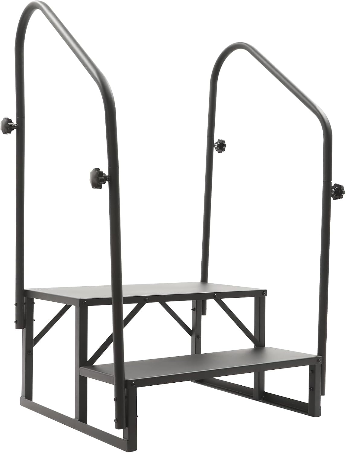 RV Steps with Handrail, 2 Steps Mobile Home Stairs Steps Portable Pool ...