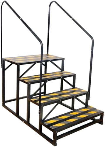 RV Steps with Handrail, Hot Tub Steps with Handrail, Portable Stairs ...
