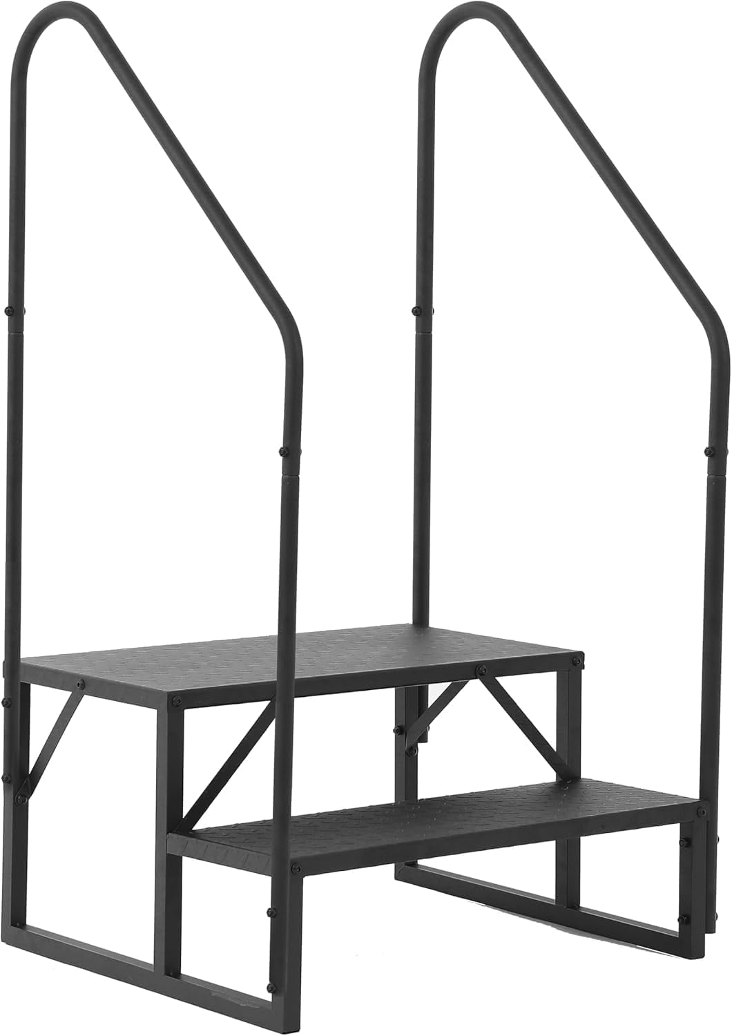 RV Steps with Handrail,2 Step RV Steps,Anti-Slip Panel,660lb Capacity ...