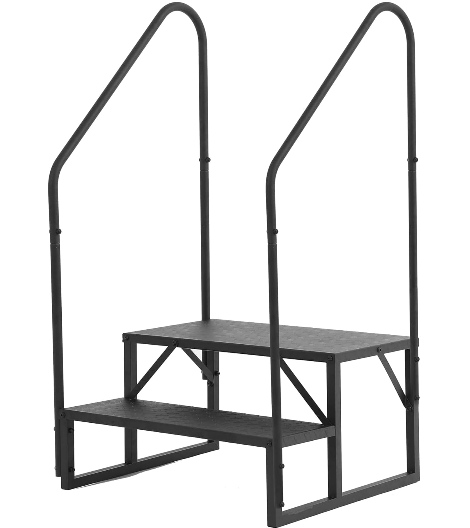 RV Steps with Handrail, RV Step Stool, Portable Pool Ladder, Heavy Duty ...