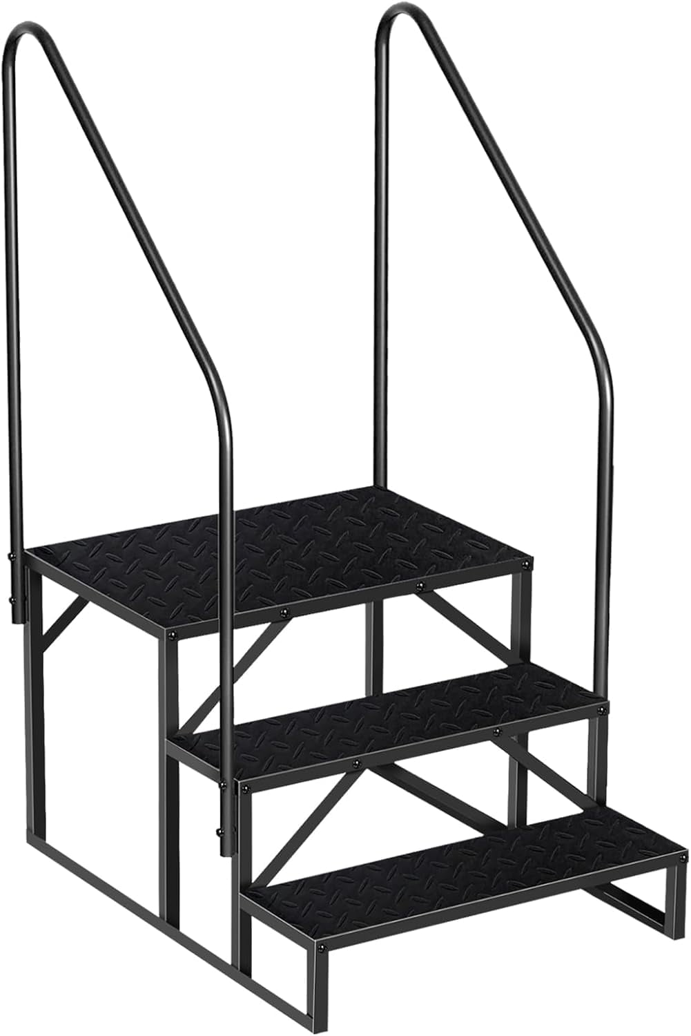 RV Steps with Handrail, RV Step Stool, Portable Pool Ladder, Heavy Duty ...