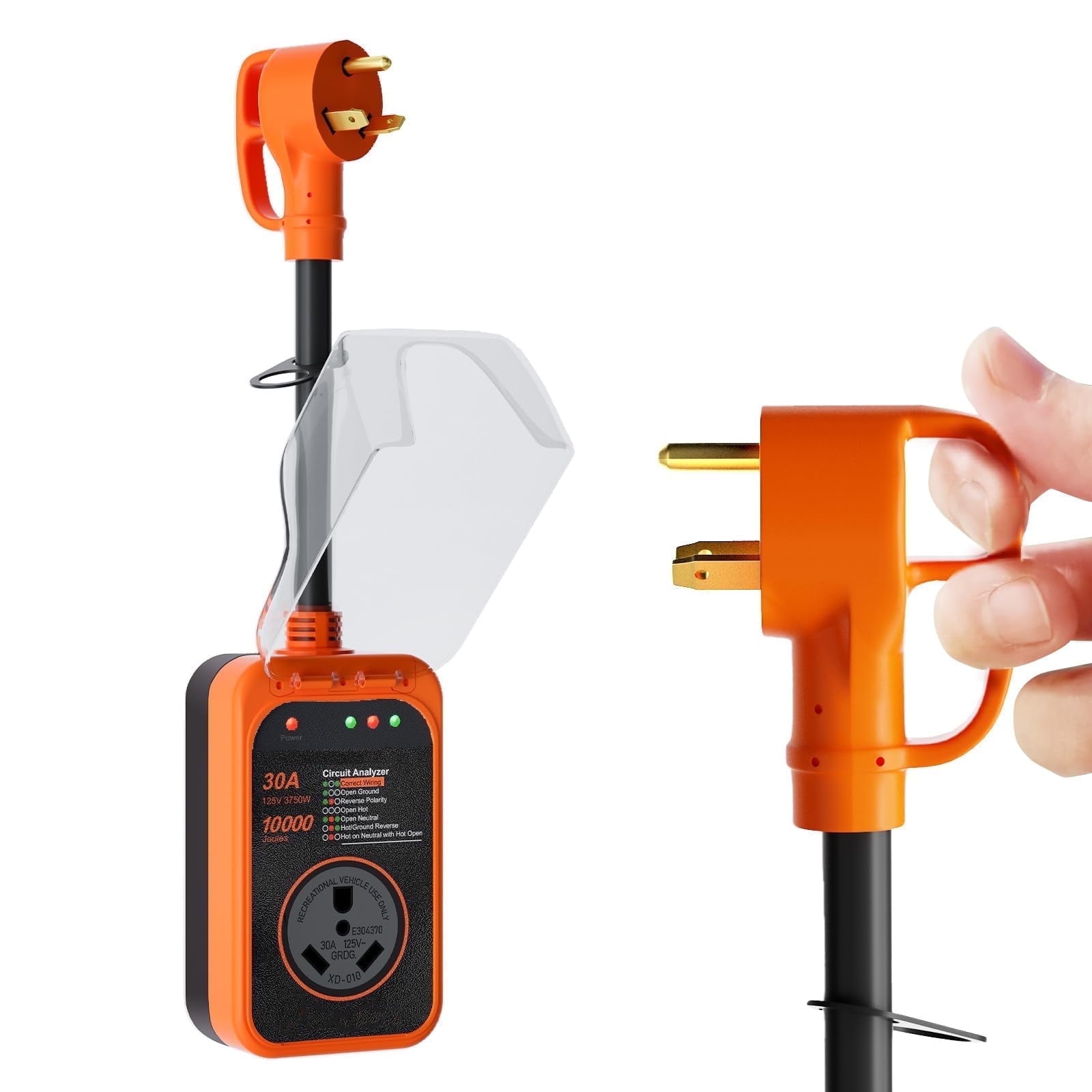 RV Surge Protector 30 Amp, Upgraded 10000 Joules Surge Guard Protection ...