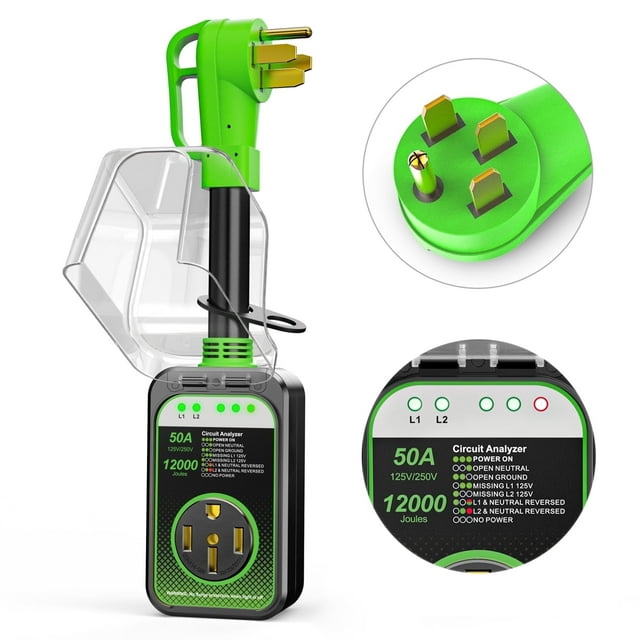 RV Surge Protector with Instruction Manual 50 Amp - Walmart.com