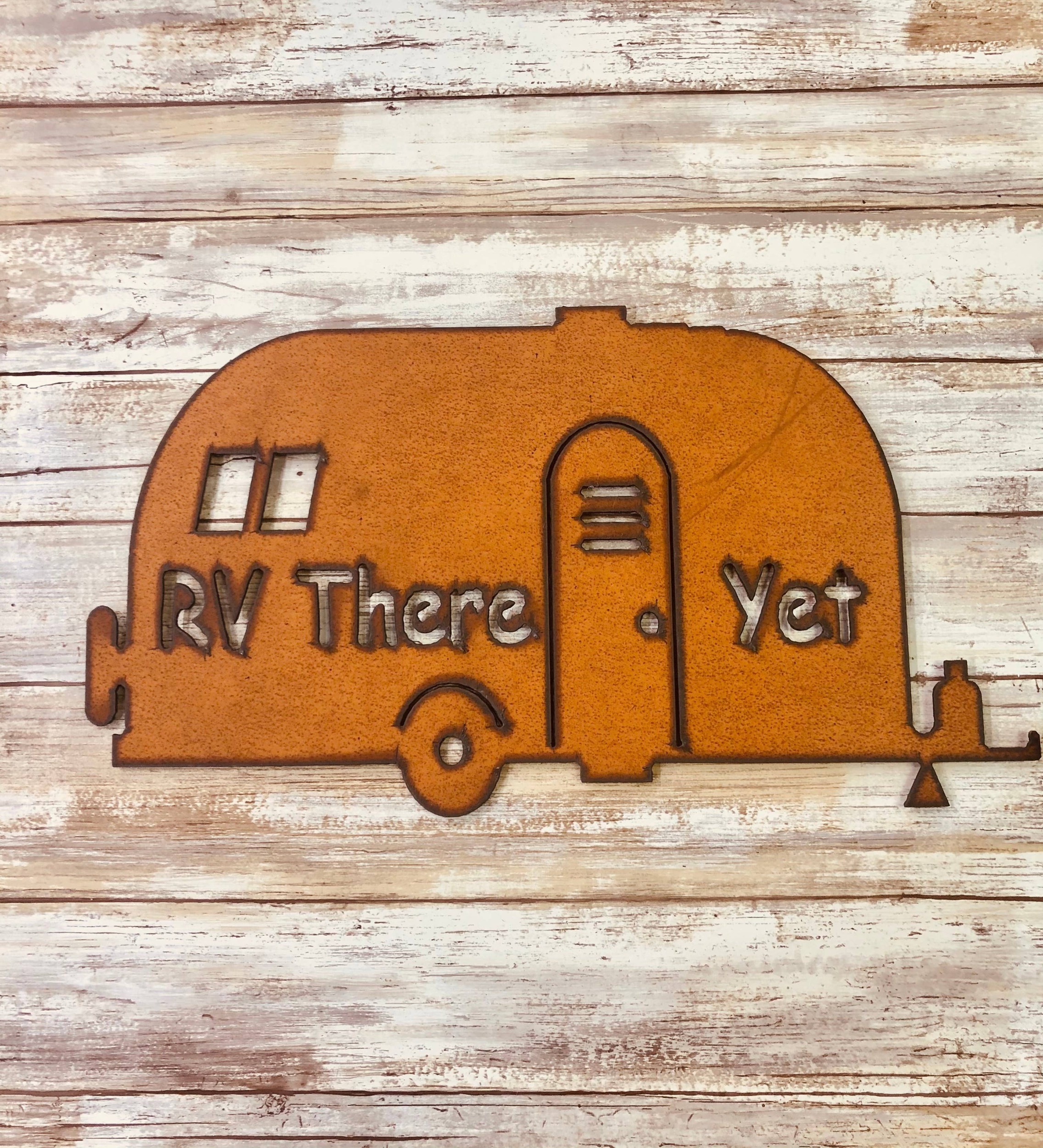 RV There Yet Rustic Camping Sign - Walmart.com