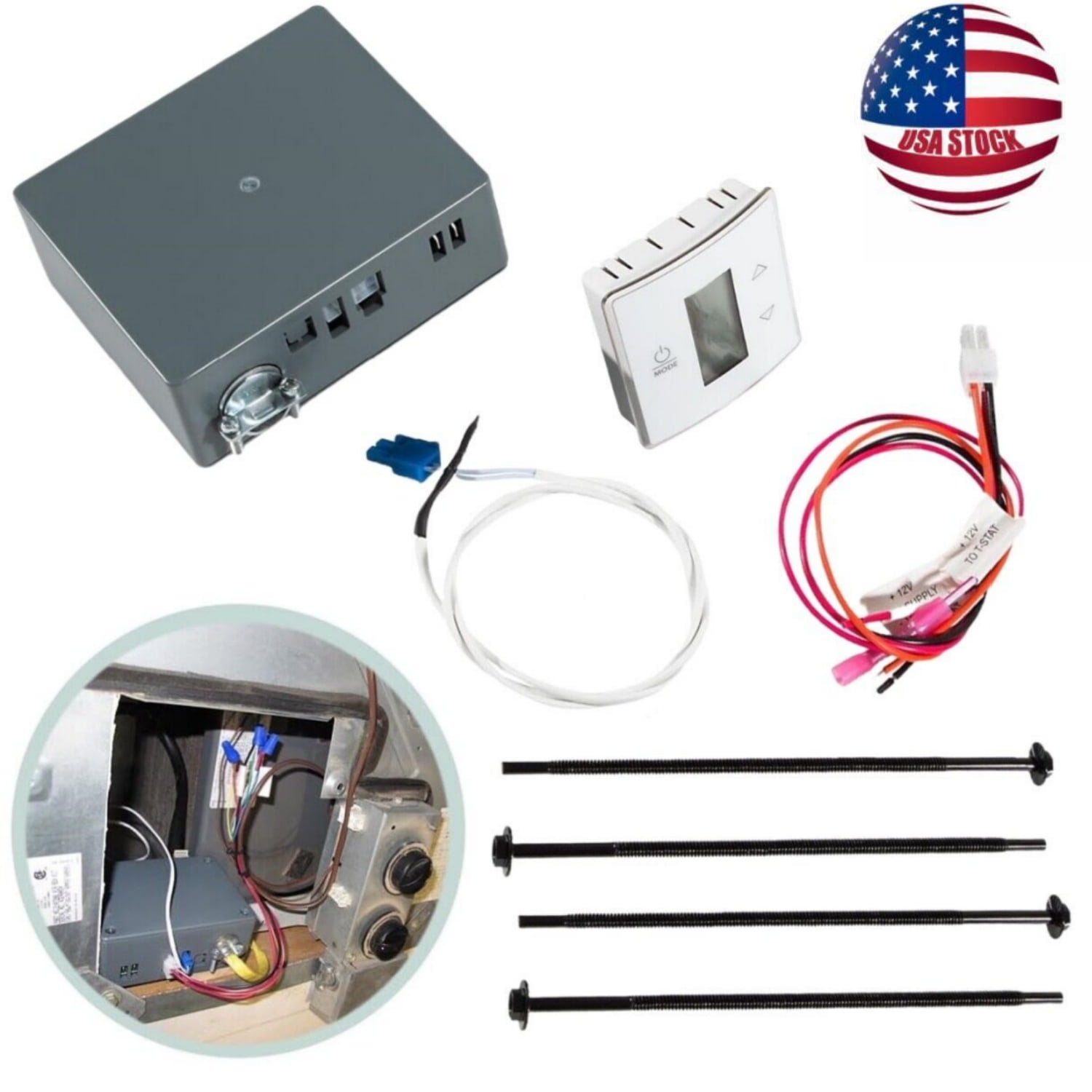 RV Thermostat Kit (3316230.000) Fits for Dometic Single Zone LCD Touch ...