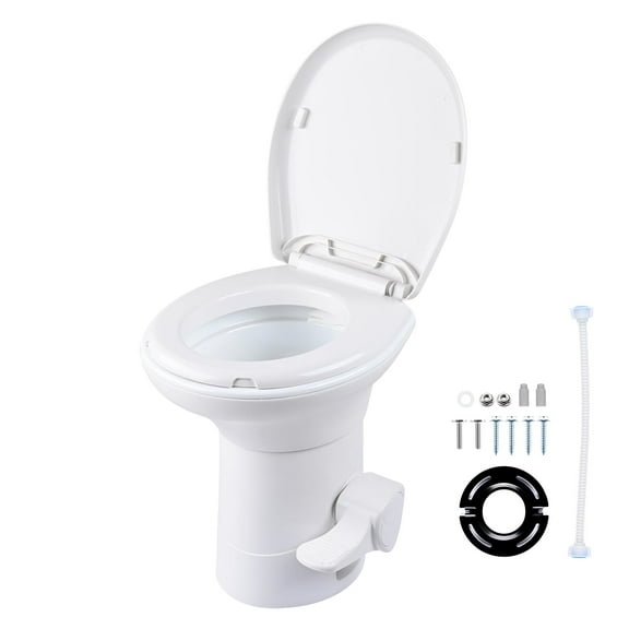 SUPERFLO 21 Inch Extra Tall Toilet, Comfort Seat, Single Flush, Ideal ...