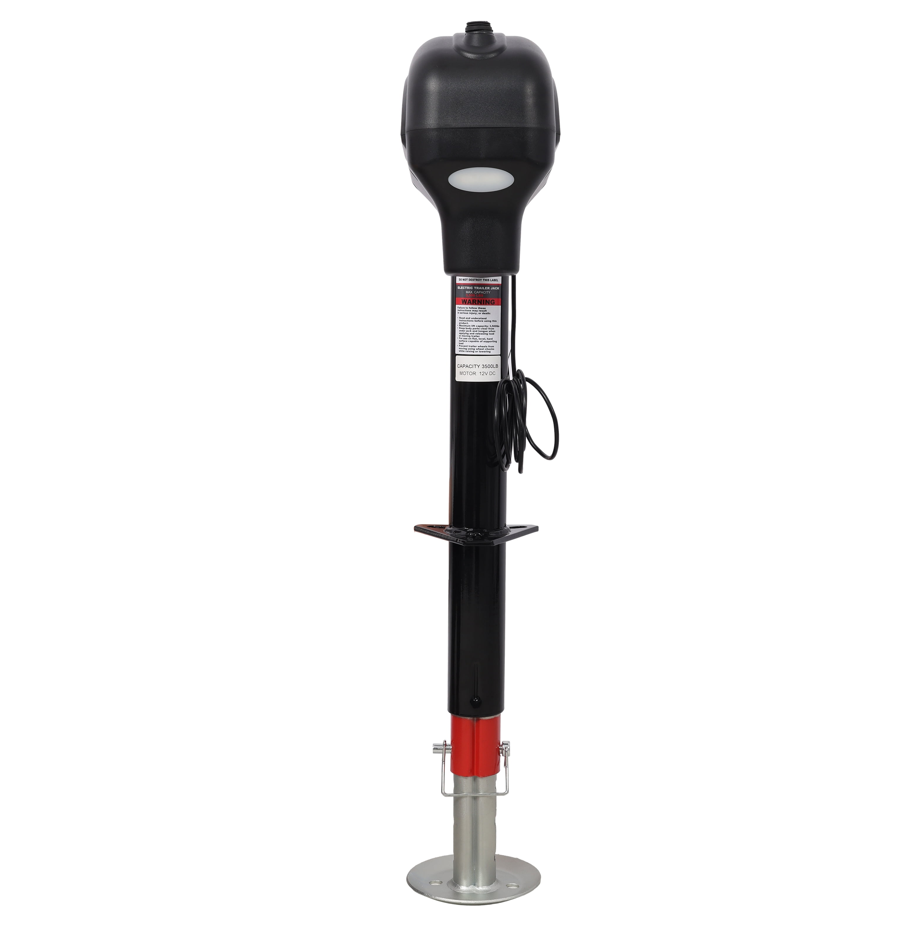 RV Tongue Jack 3500lbs - Electric Trailer Jack 12V DC w/Cover - Heavy ...
