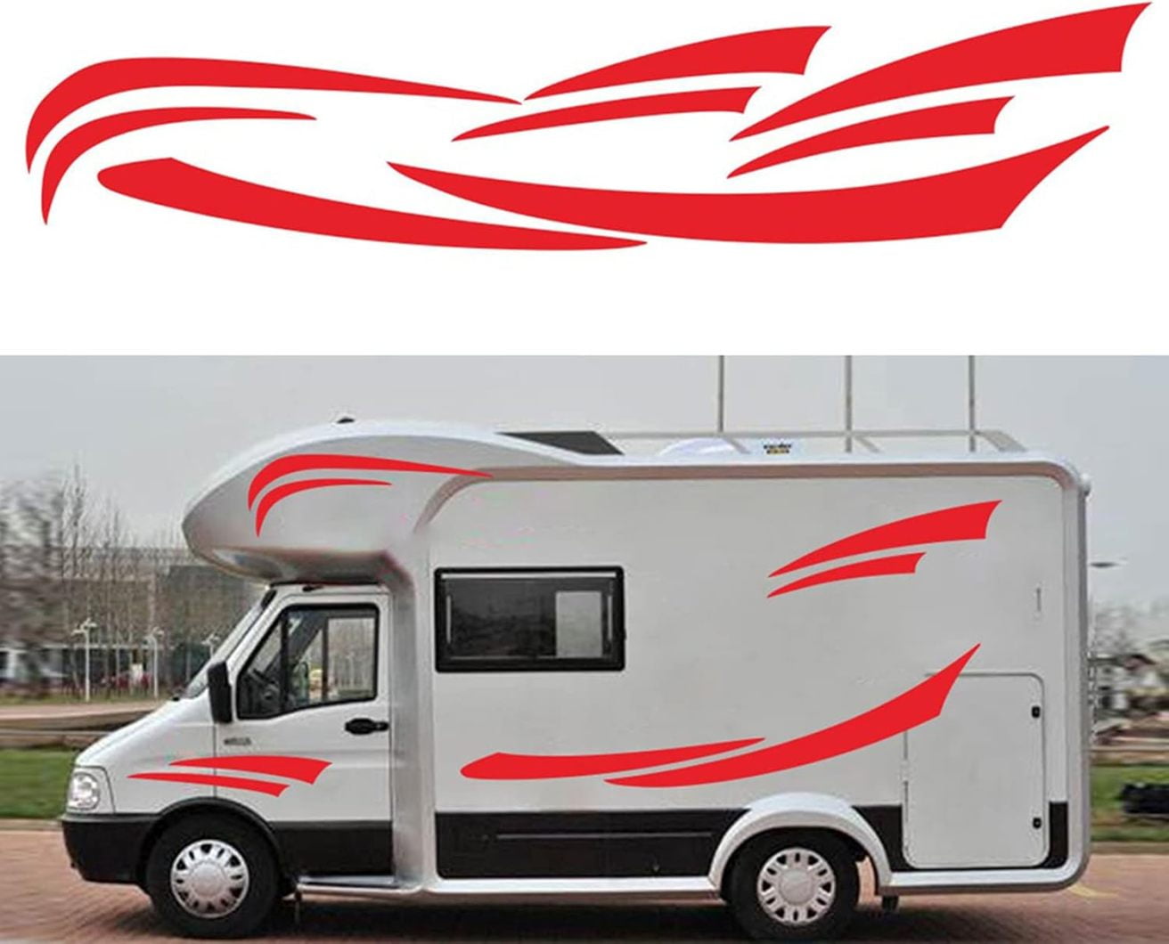 RV, Trailer Hauler, Camper, 10PCS Car Stripes Sticker Vinyl Graphics ...