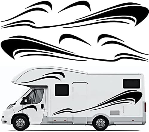 RV, Trailer Hauler, Camper, 6PCS Car Stripes Sticker Vinyl Graphics ...