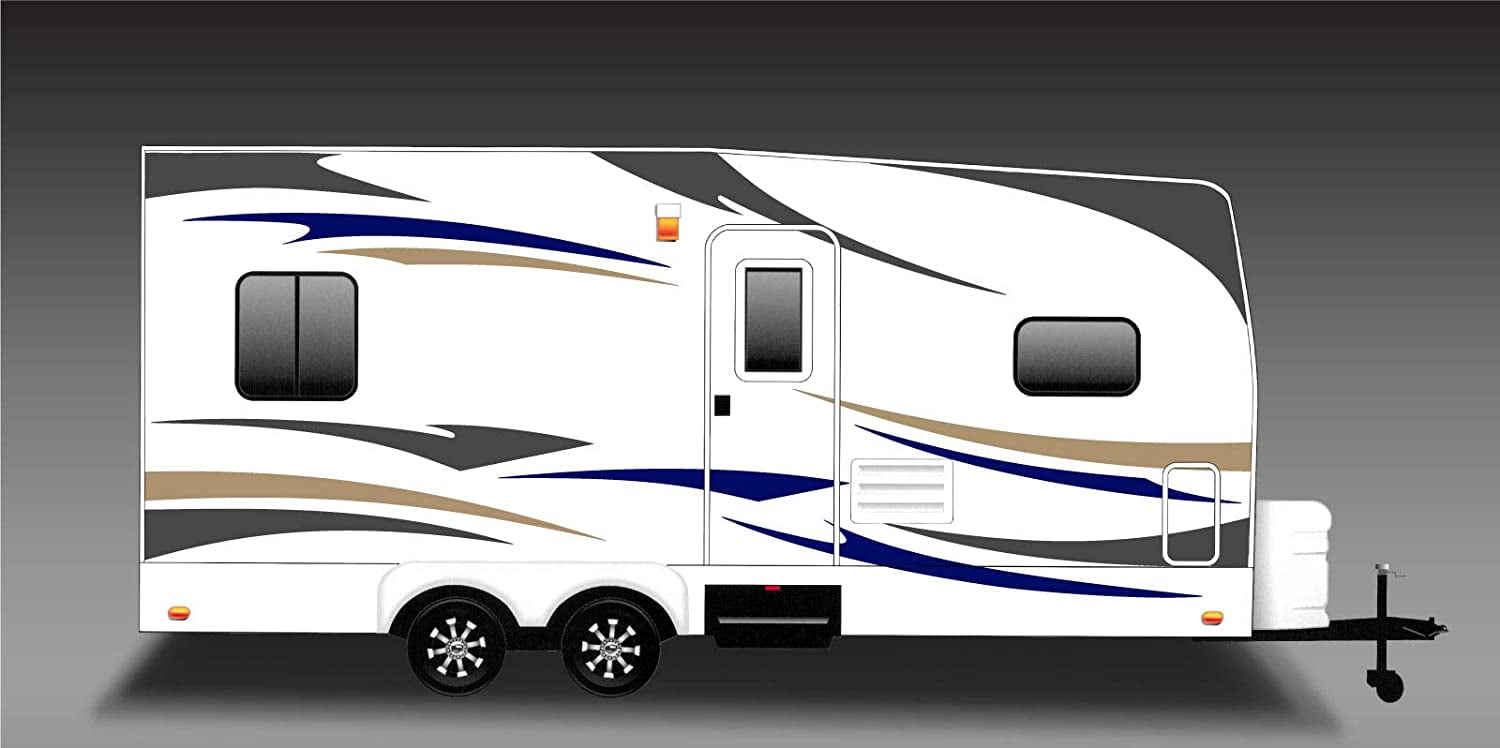 RV, Trailer Hauler, Camper, Motor-Home Large Decals/Graphics Kits 24-k ...