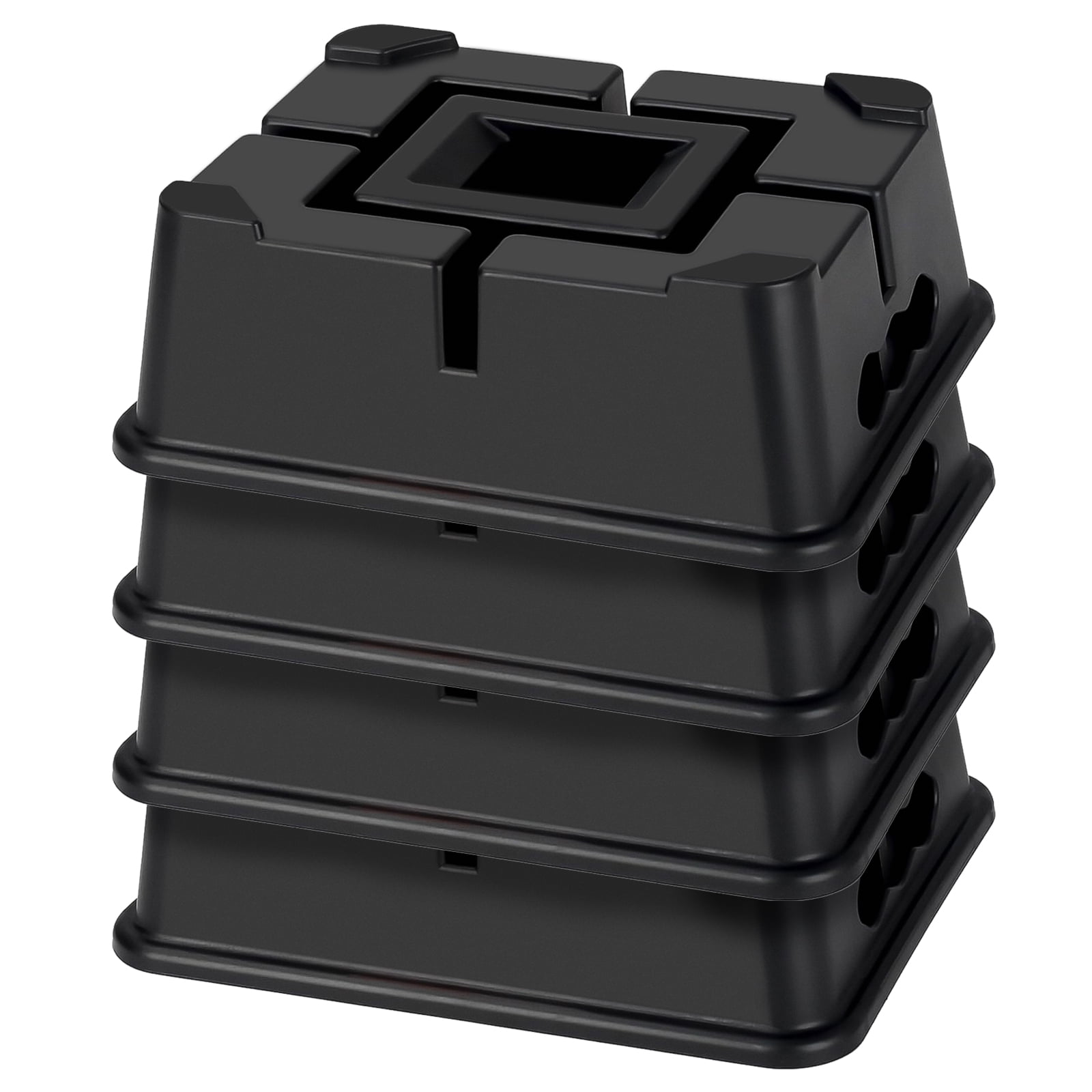 RV Trailer Jack Block, 4 Pcs RV Stabilizer Blocks Supports up to 15000 ...