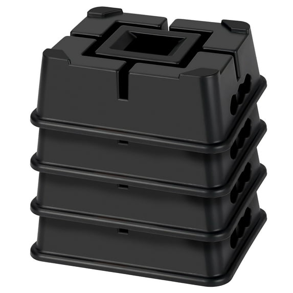 RV Trailer Jack Block, 4 Pcs RV Stabilizer Blocks Supports up to 15000 ...