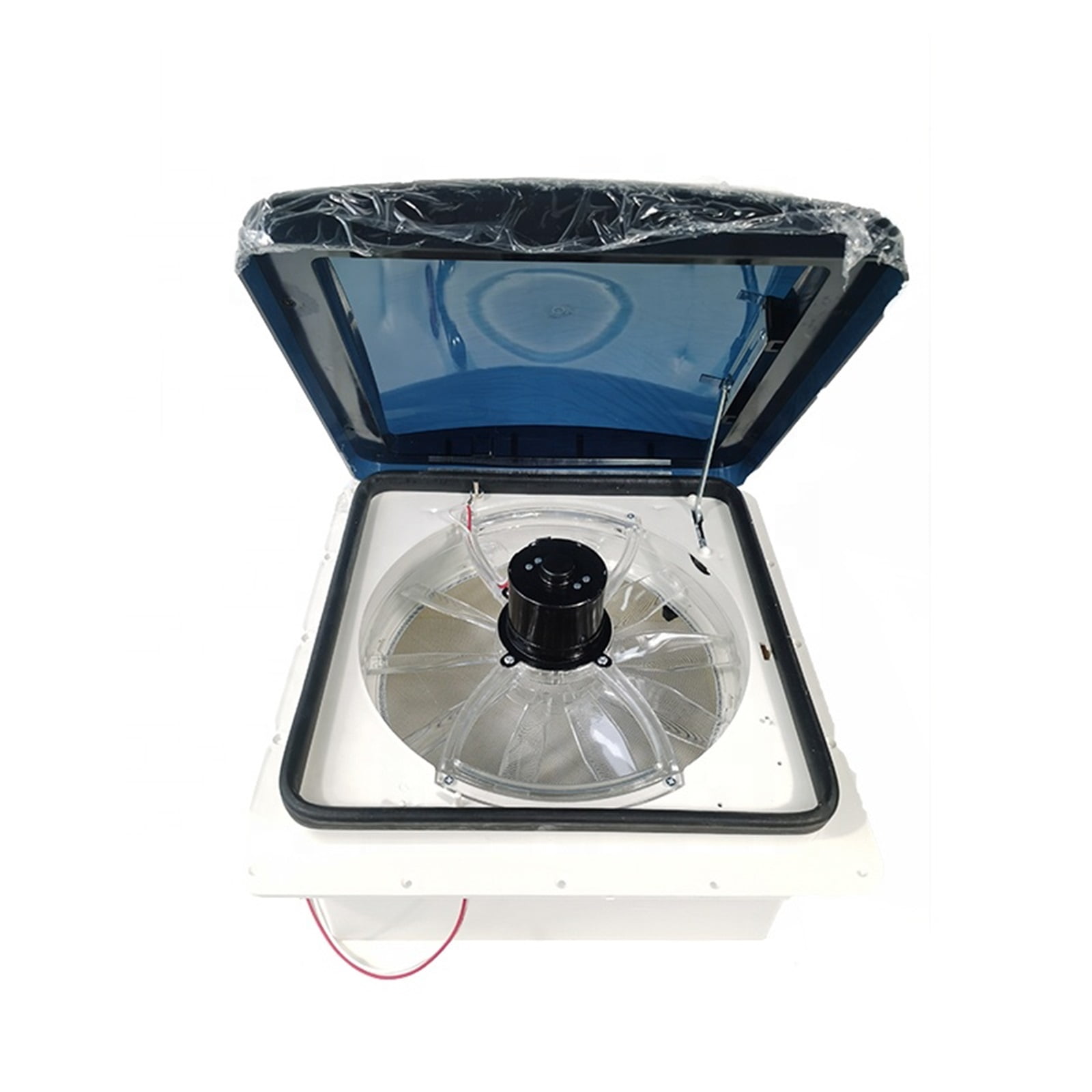 RV Trailer Universal White Exhaust Reversible Fan Roof Vent 12V Fan ...