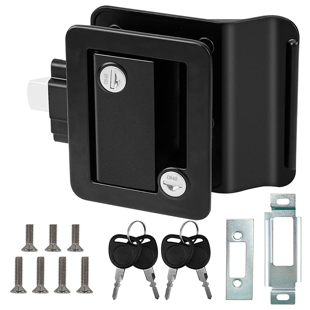 RV Travel Trailer Entry Door Lock, Door Latch with Paddle Deadbolt, RV ...