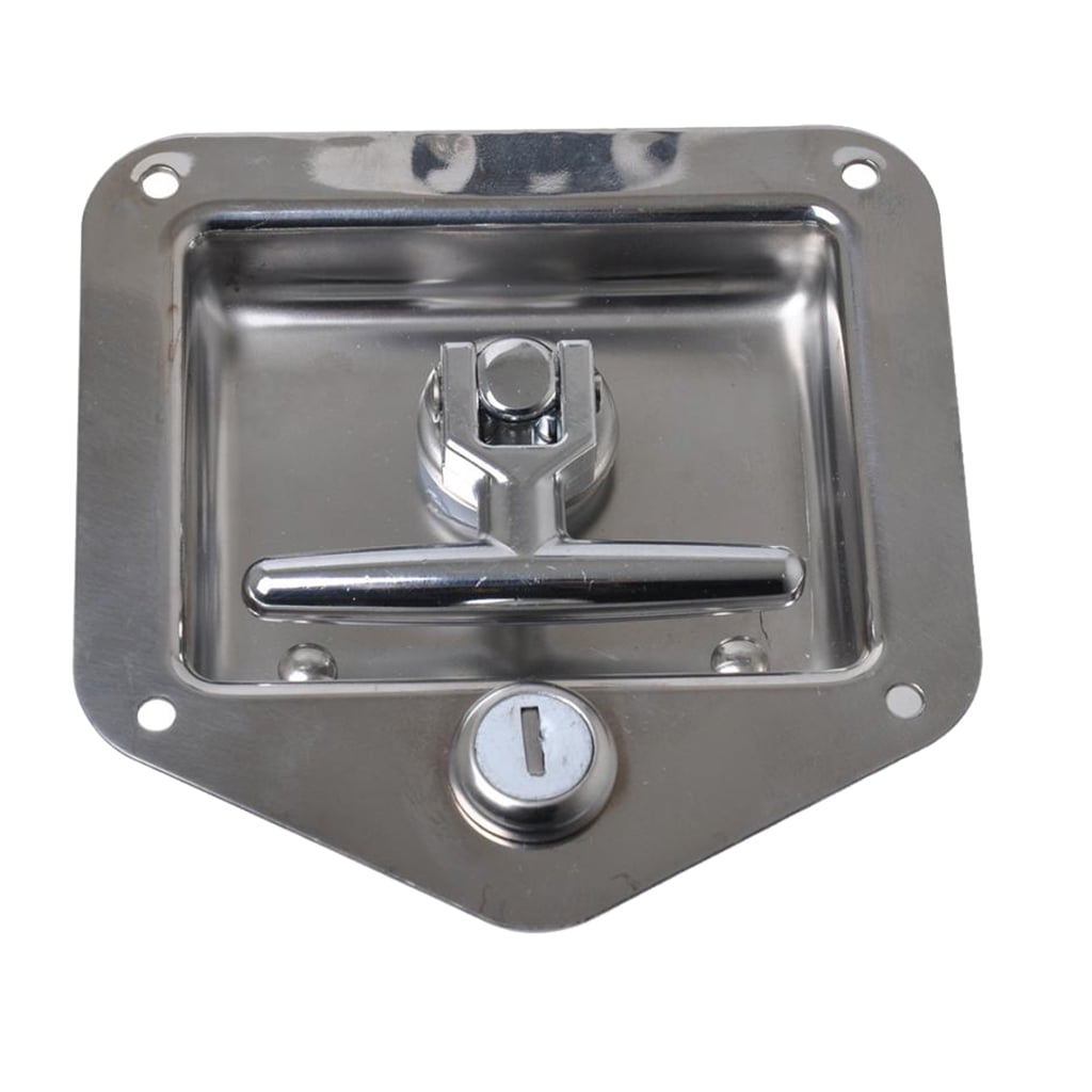 RV Truck Door Tool Box Lock with Gasket, T-Handle, HTML, Stainless ...