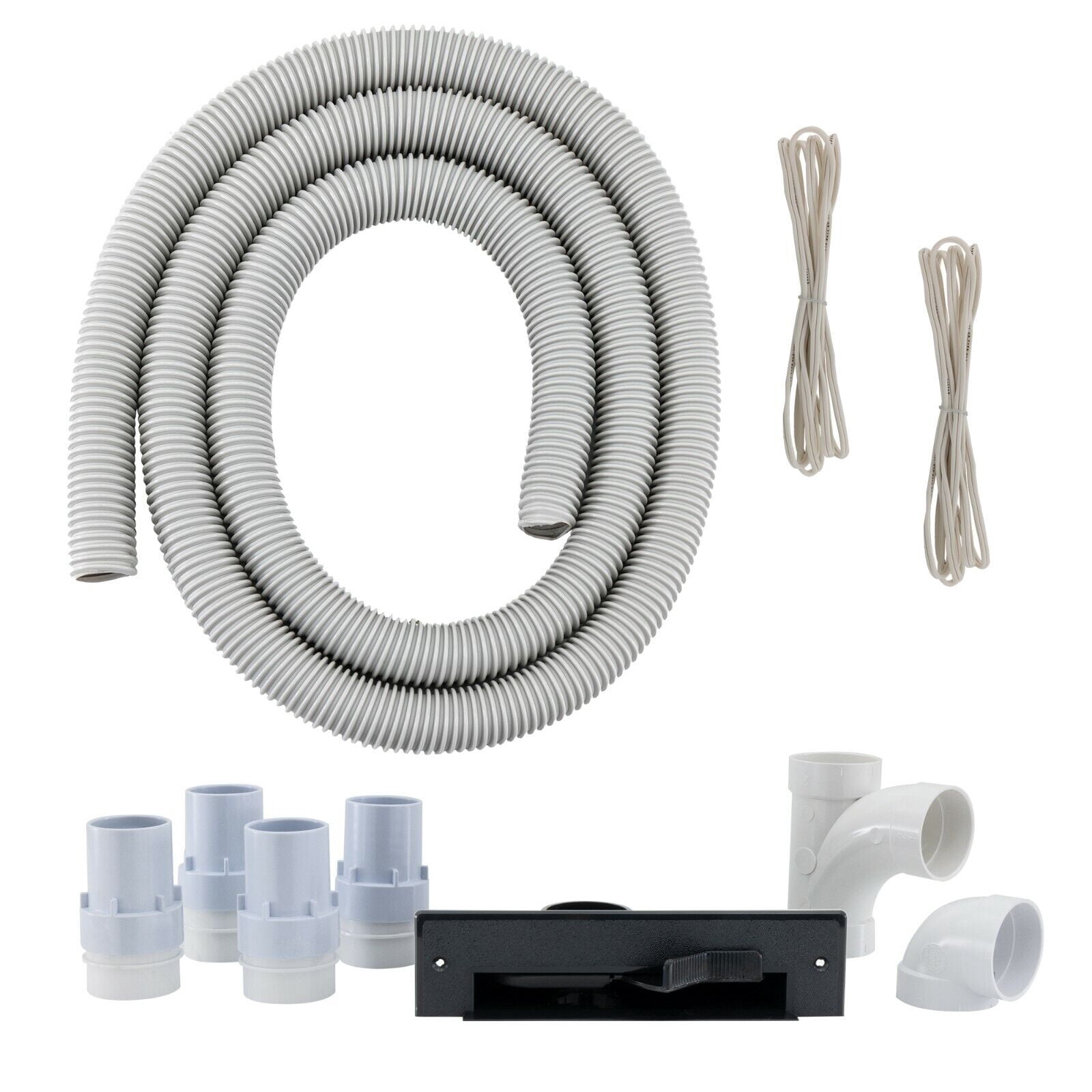 RV VacPan Central Vacuum Automatic Dust Pan Kit for RV Baseboards Sweep ...