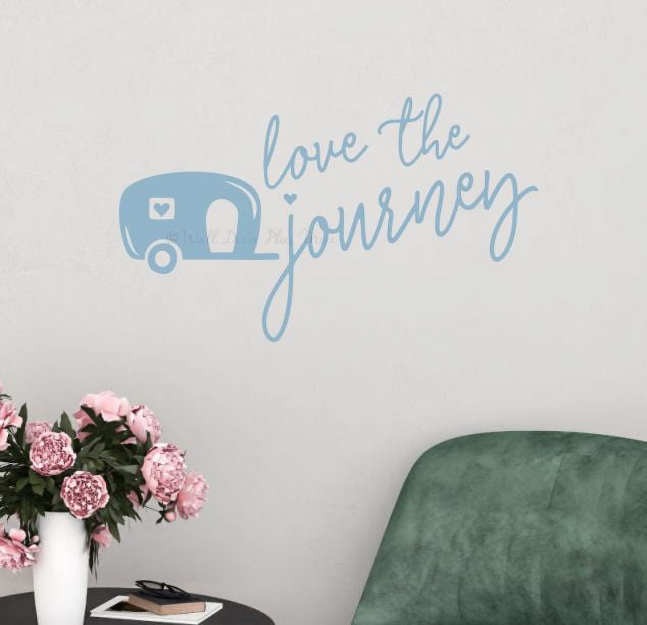 RV Wall Decor Love The Journey Retro Camper Decals Vinyl Art Stickers ...
