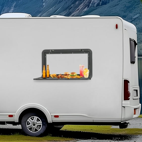RV Wall-mounted Foldable Table, 25kg Load Lockable Design, Space-saving ...