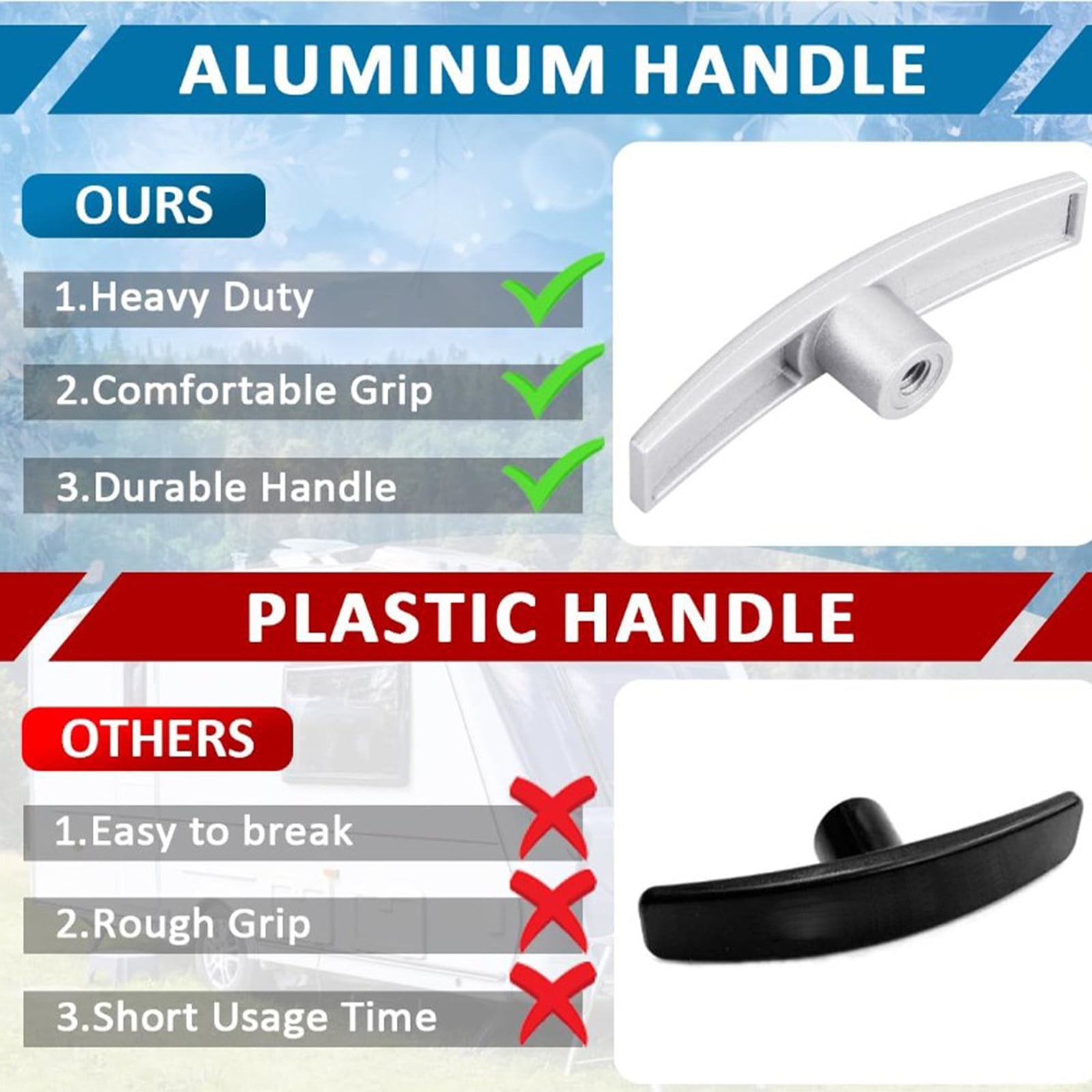 RV Waste Valve Handle,T Handles Valterra Camper Dump T1003-6mn Valterra ...