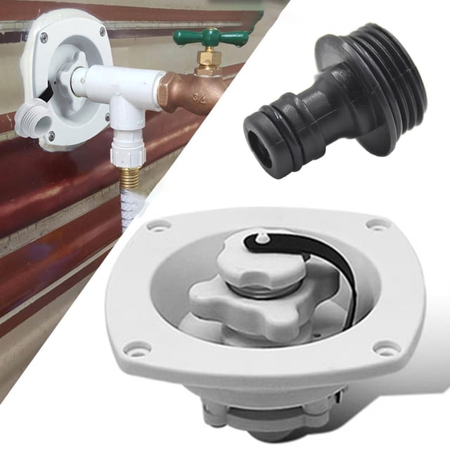 Rv Water Inlet Regulator Built-In Check Valve Motorhome Marine Water ...