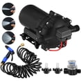 RV Water Pump 5.3 GPM 12V Diaphragm Pump Washdown Kit - 70 PSI Marine ...