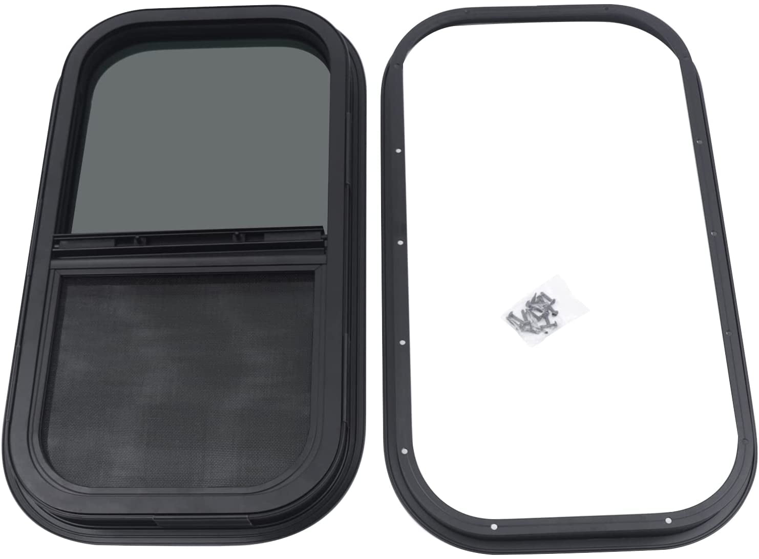 RV Window 12"W * 22"H Camper Exit Window with Frame Acrylic Window for ...