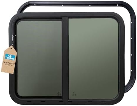 RV Window | 30" W x 24" H | Teardrop Style | Horizontal Sliding ...