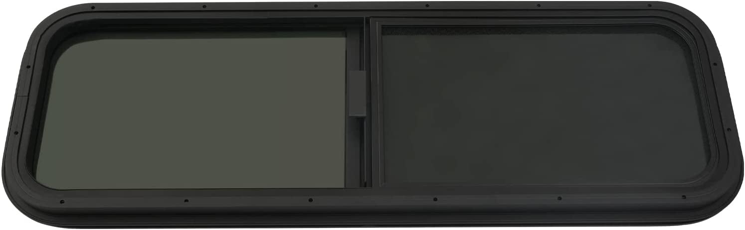 RV Window 42" W X 12" H Horizontal Sliding Teardrop Trailer Window W ...