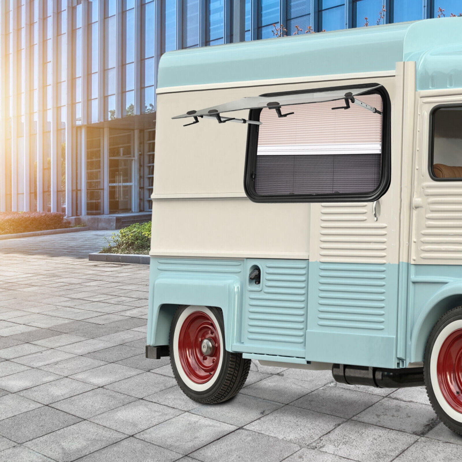 RV Window, RV Push Out Window Equipped With A Screen Window 4 Practical ...