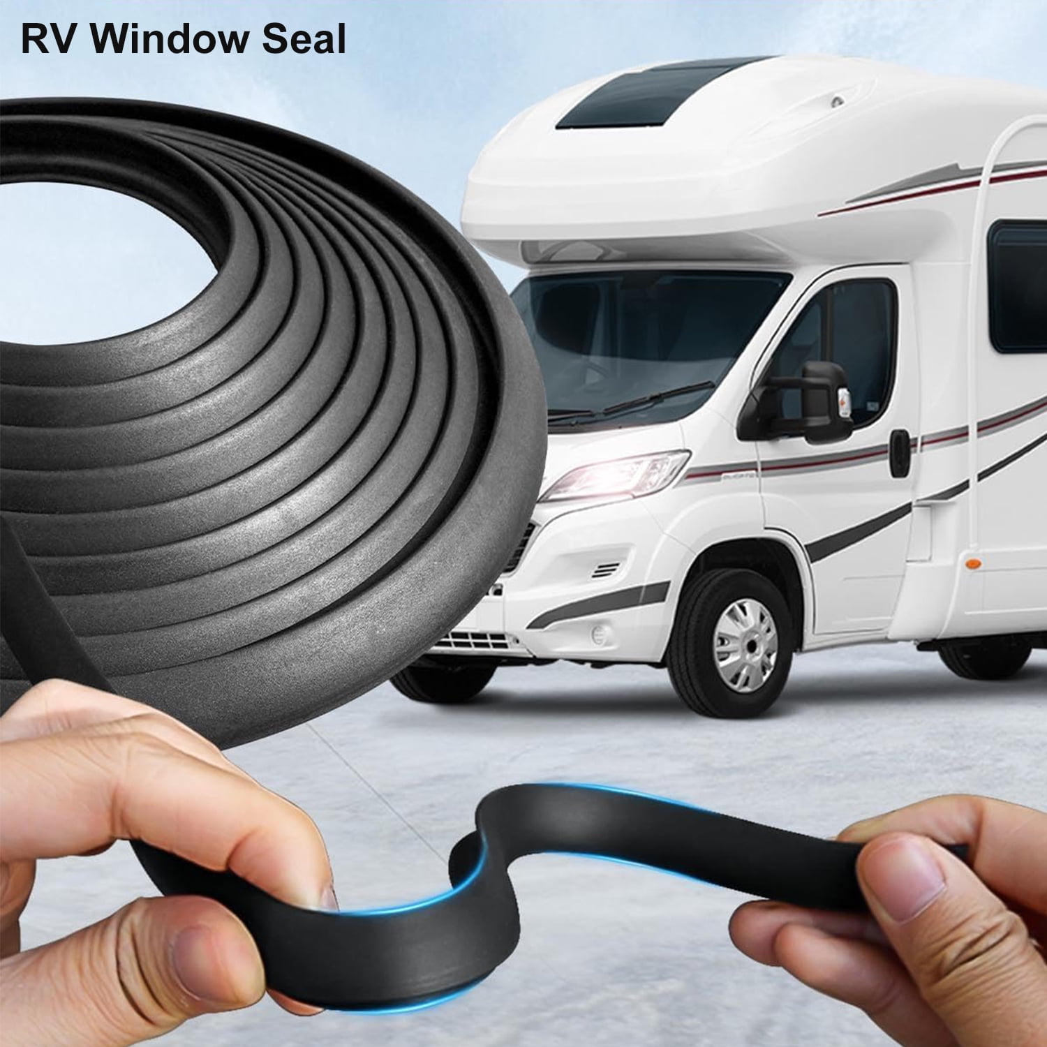 RV Window Rubber Weatherproof Seal Strip Window Glass Edge Seal Rubber ...