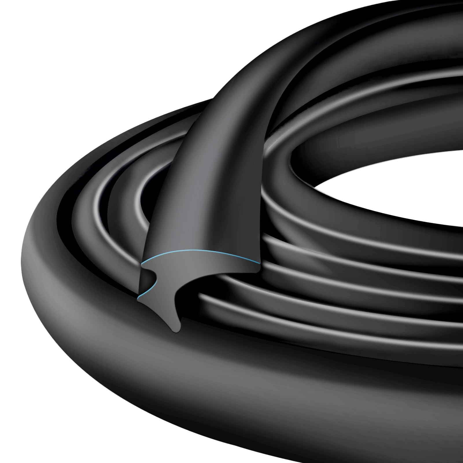 RV Window Seal Rubber DHF10 Seal Strip Windshield Weather Stripping 1/2 ...
