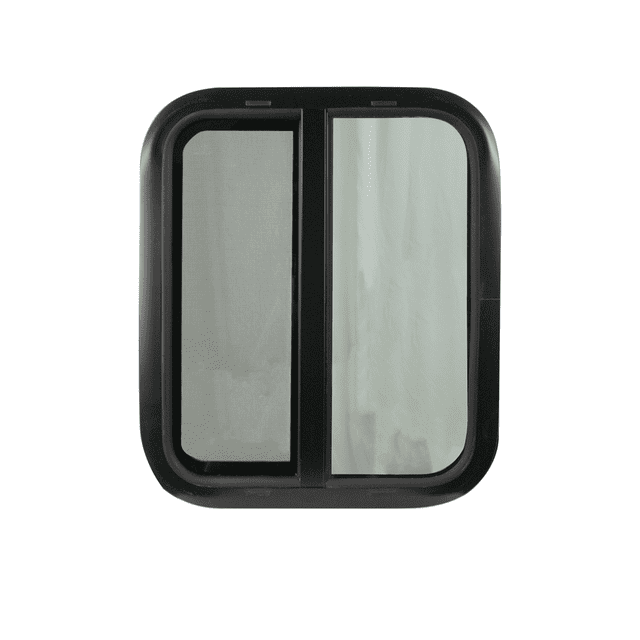 RV Camper Window 18x22 Horizontal, Black Tinted Tempered Glass with ...