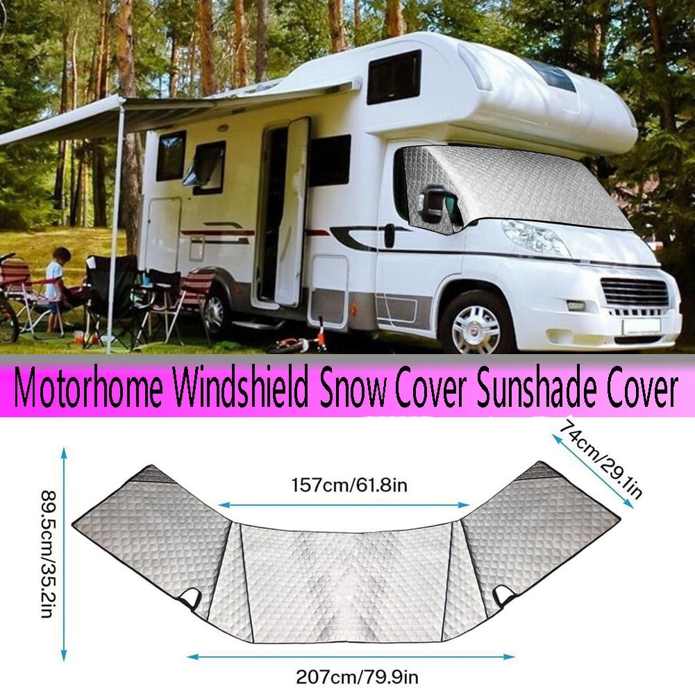 RV Windshield Sunshade Cover for Class C 1997-2022 4 Layers Thickened ...