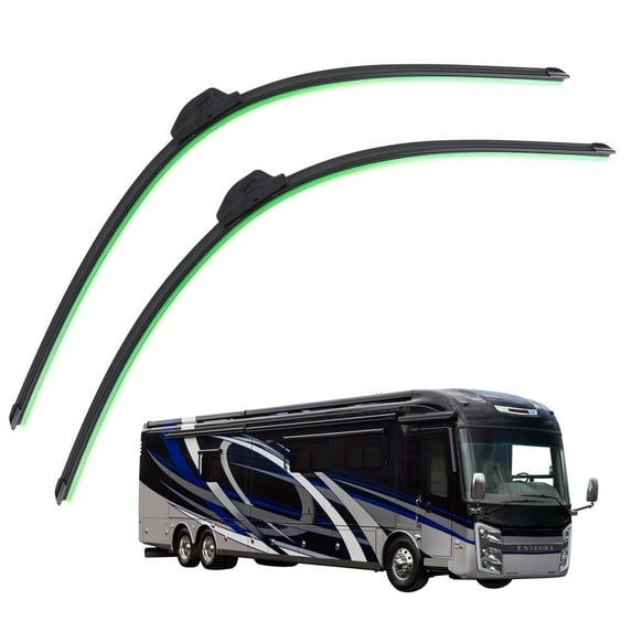 RV Windshield Wipers 32"+32" 9mm 12mm J Hook for RV,Bus,School bus ...