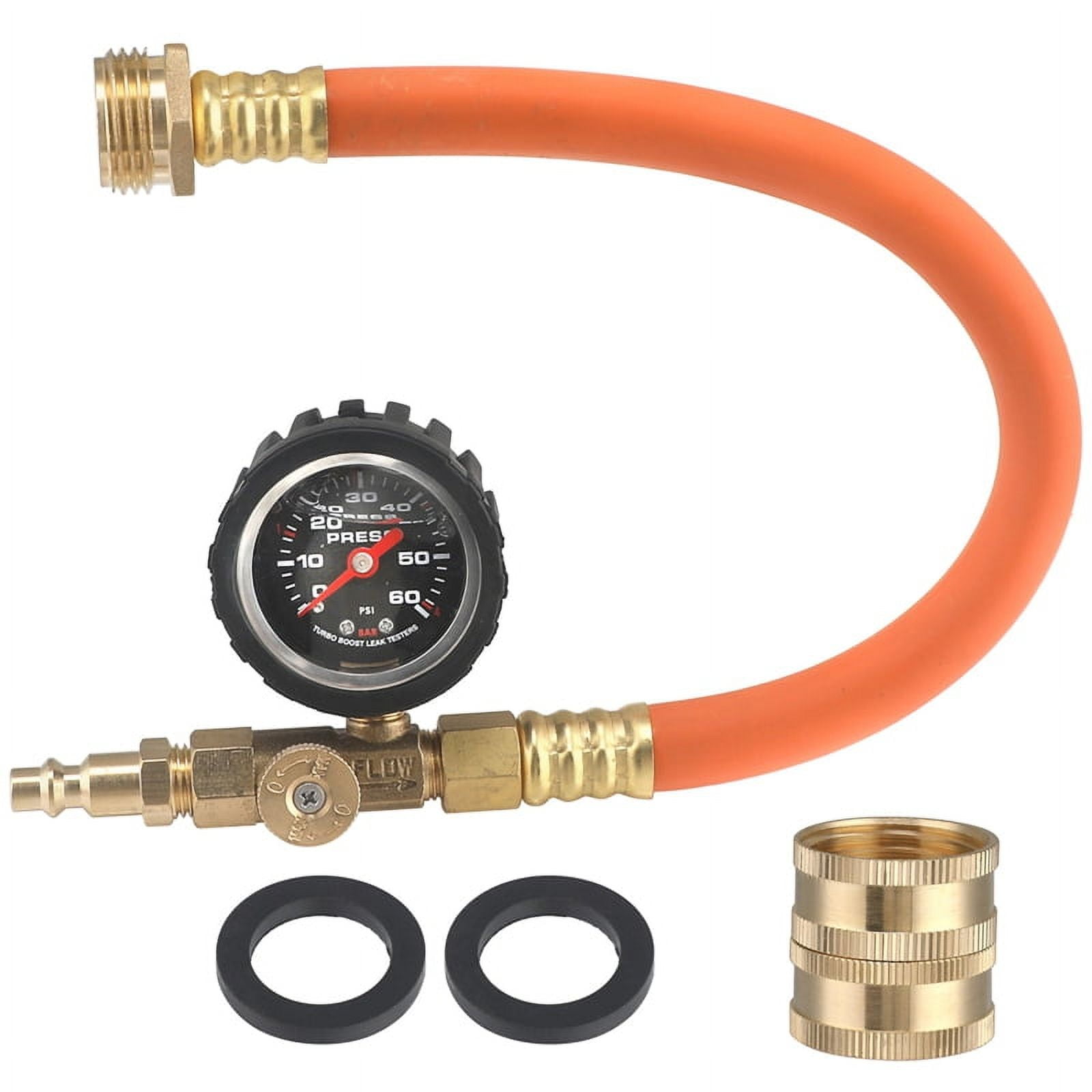 RV Winterizing Hose with Oil Pressure Gauge & Control Valve, Air ...