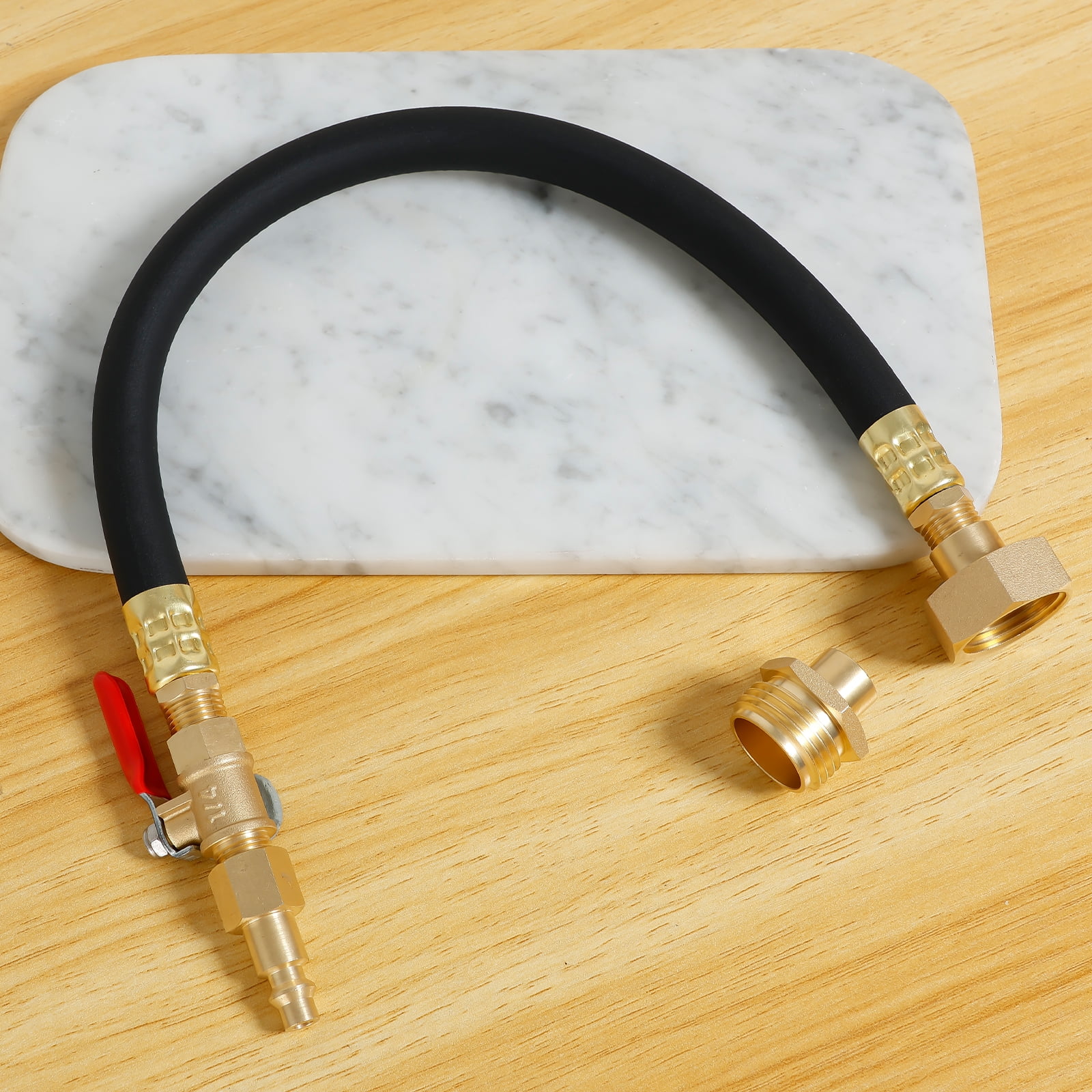 RV Winterizing Kit 16.9 Inch Brass US RV Winterize Blowout Adapter with ...