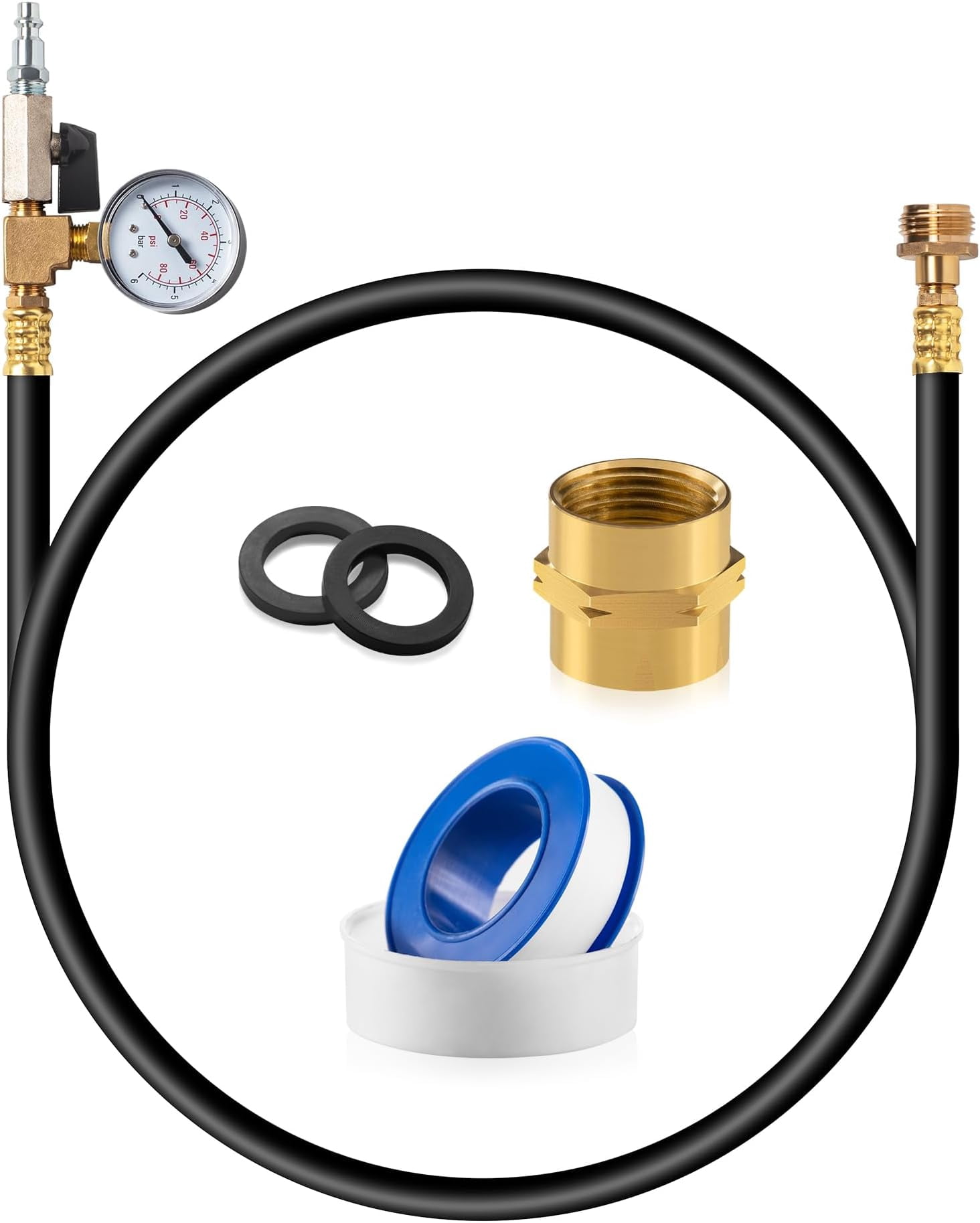 RV Winterizing Kit Winterize Sprinkler Blowout with Integrated Gauge ...