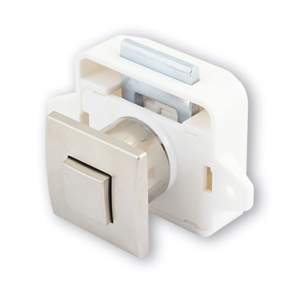 RV Yacht Cabinet Door Wall Cabinet Lock Keyless RV Square Button Handle ...