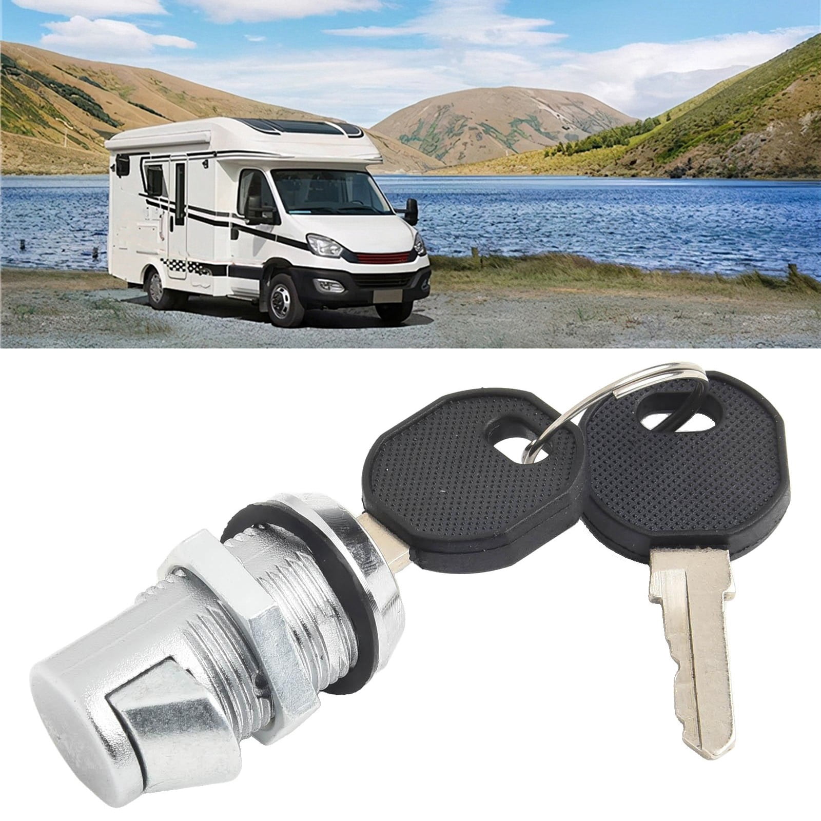 RV yacht ship zinc alloy chrome plated return cylinder lock elevator ...